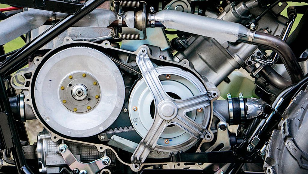 Yamaha v-belt transmission cutaway - The Garage and MOT Magazine